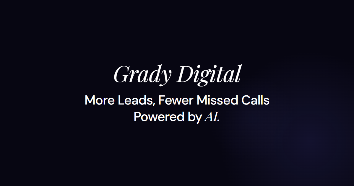 Grady Digital — Professional Websites for Local Businesses